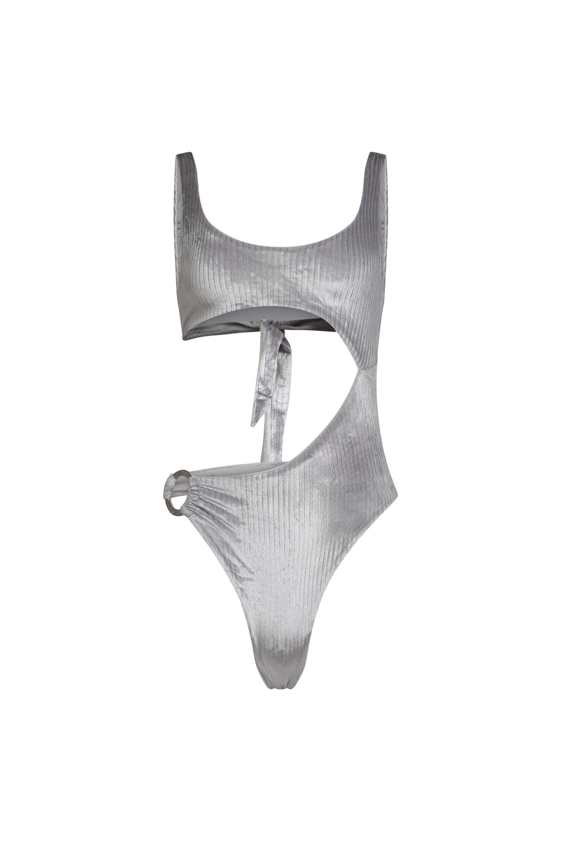 SILVER GLOW ONE PIECE – almaMia swimwear co